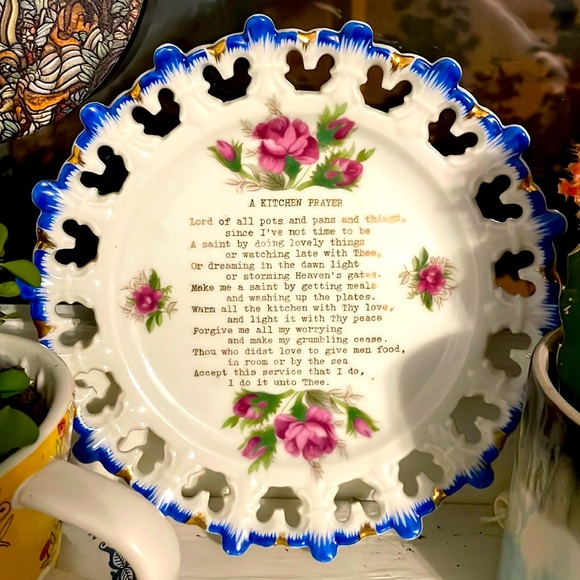 Kitchen | Vintage Kitchen Prayer Collectors Plate | Poshmark